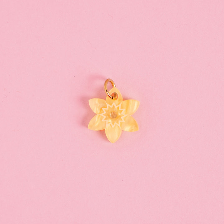 March Birth Flower - Single Daffodil Pendant